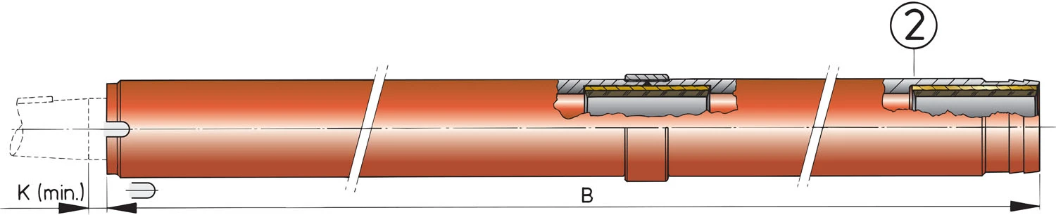 Steel stern tubes and shafts | VETUS marine stern gear systems