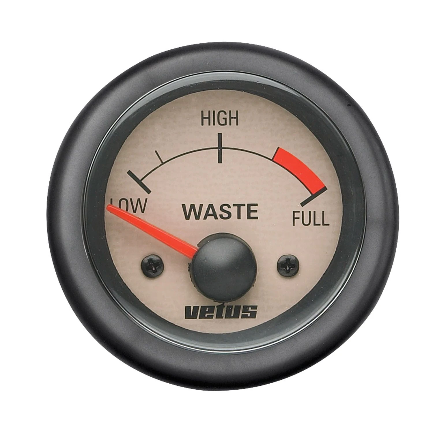 VETUS waste water level indicator, cream, 12V, cut-out size 52mm